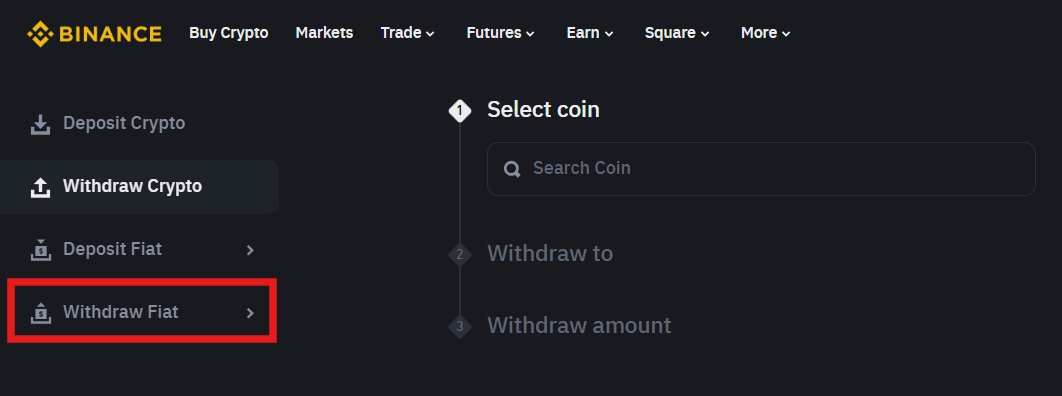 Binance transfer to his bank account: Illustrated guide