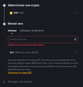 Envoyer une crypto de Binance vers son wallet : Tuto complet